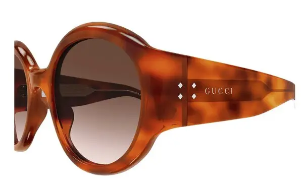 Gucci Round Frame Sunglasses - Brown