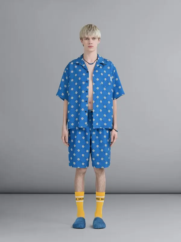 Marni Floral Print Bermuda Shorts