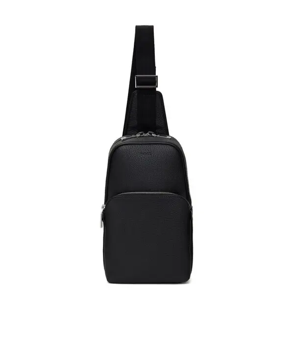 Hugo Boss Zipper Shoulder Bag - Black
