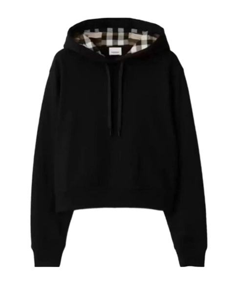 Burberry Hooded Sweater - Black