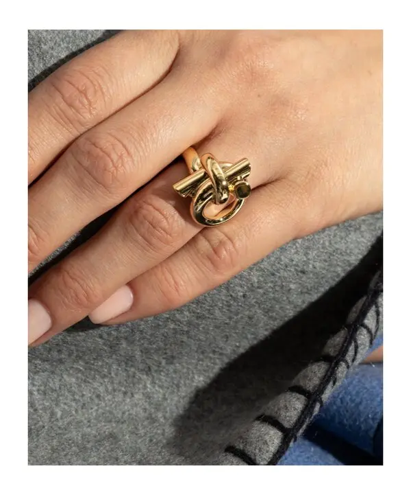 FERRAGAMO Gancini Kink Ring