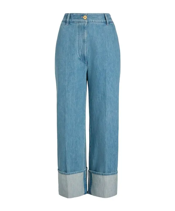 PATOU Belt-loop Jeans - Ice-blue