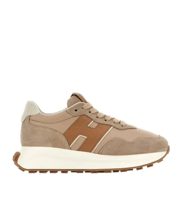 Hogan H641 Lace-up Sneakers - Nude