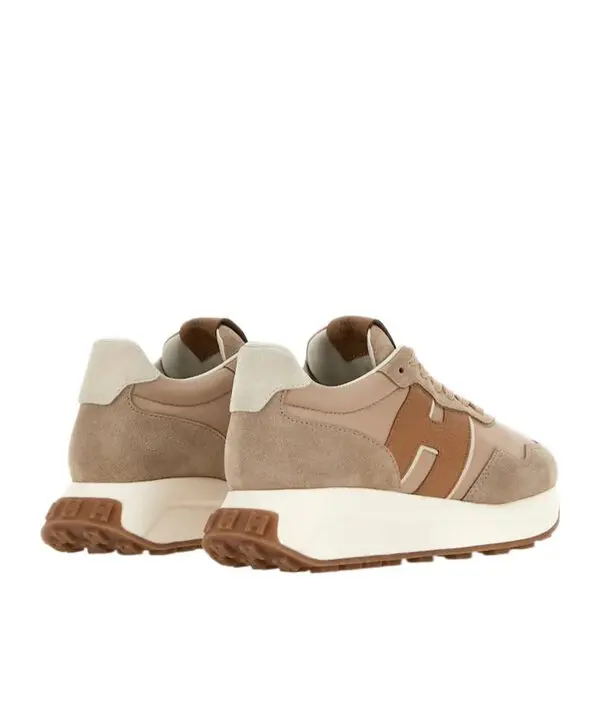 Hogan H641 Lace-up Sneakers - Nude