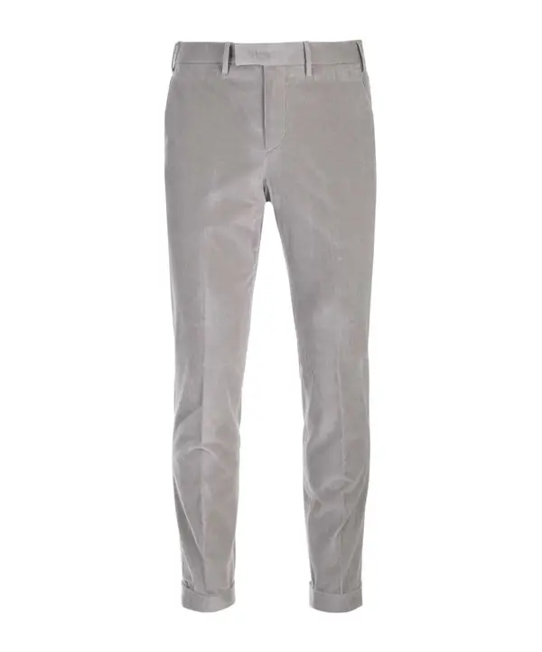 PT TORINO Tapered-leg Corduroy Trousers - Gray