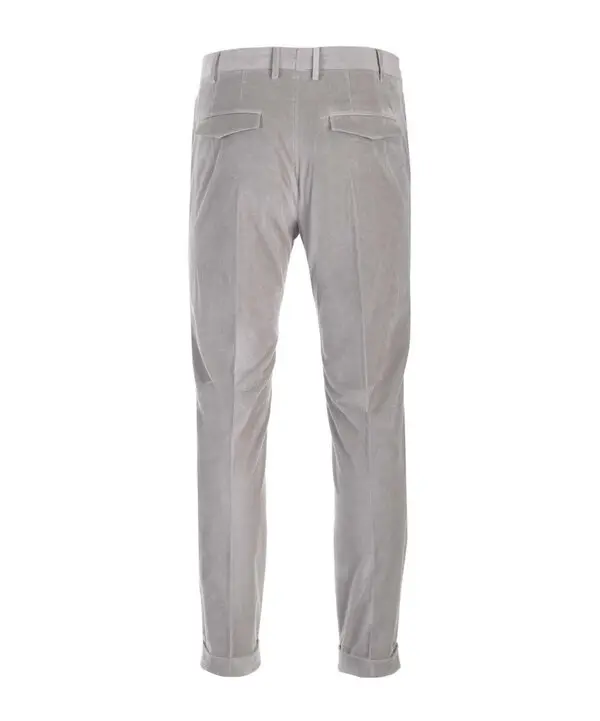 PT TORINO Tapered-leg Corduroy Trousers - Gray