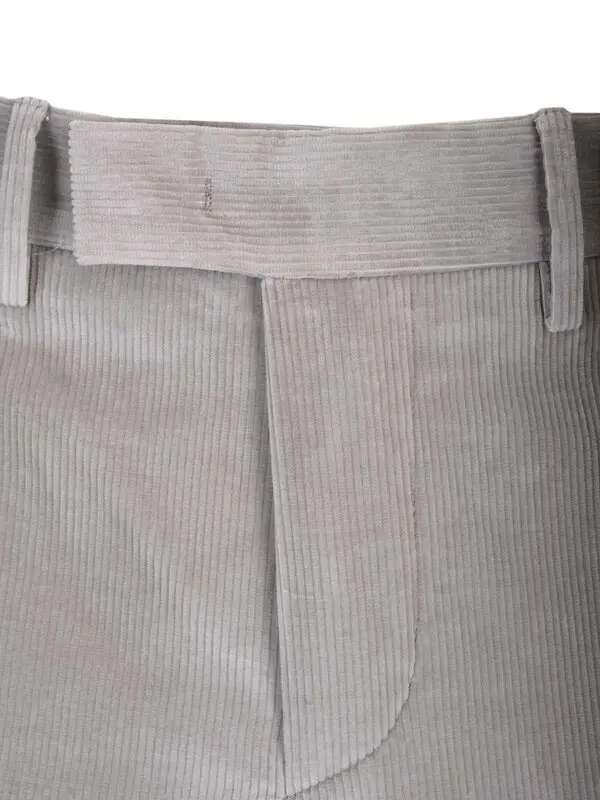 PT TORINO Tapered-leg Corduroy Trousers - Gray