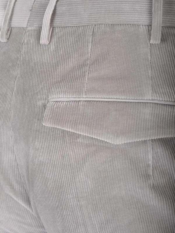 PT TORINO Tapered-leg Corduroy Trousers - Gray