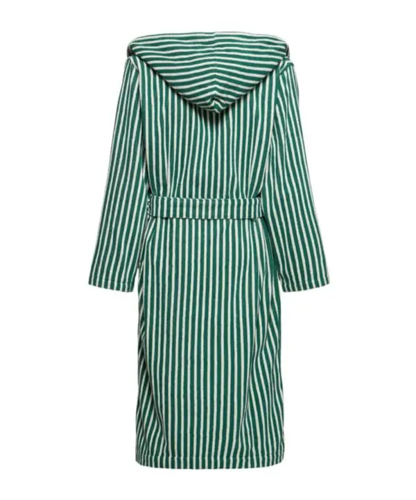 TEKLA Striped Bathrobe - Green