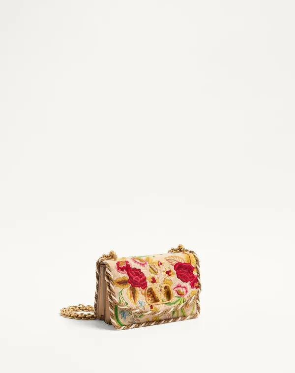Valentino Garavani Vain Small Embroidered Shoulder Bag
