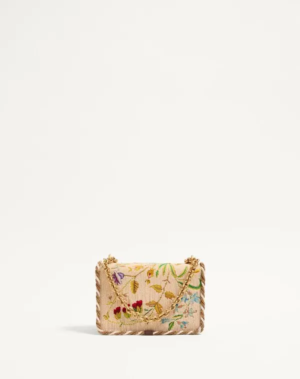 Valentino Garavani Vain Small Embroidered Shoulder Bag