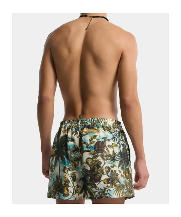 Dsquared2 Monkey Printed Pull-on Shorts - Fantasy