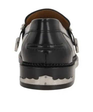 TOGA VIRILIS Round Toe Loafers With Metal Detailing