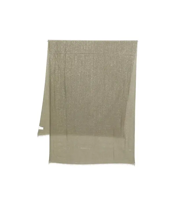 Brunello Cucinelli Sparkled Frayed-edge Scarf - Nude