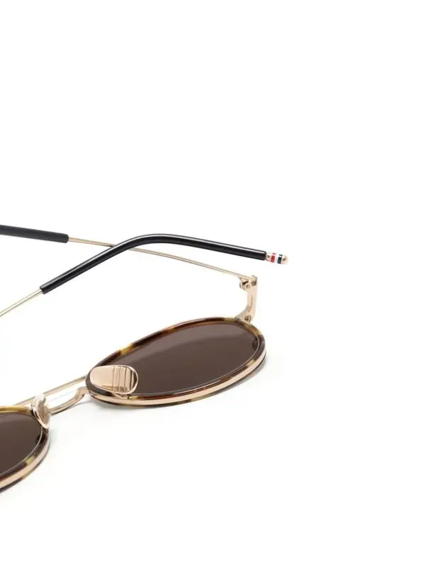 Thom Browne Pilot Frame Sunglasses - Nude