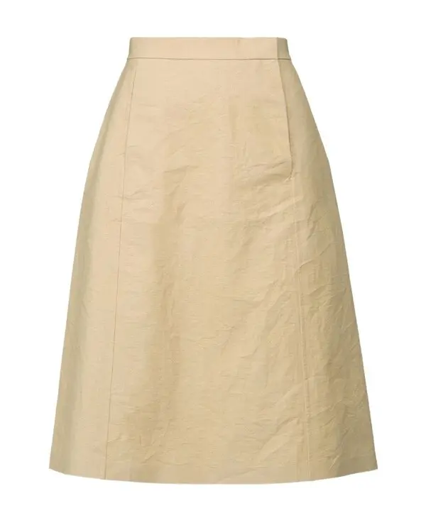 MAISON MARGIELA Cotton A-line Skirt - Nude