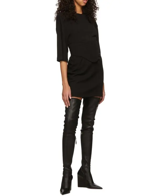 DION LEE Corset Detail Tunic Top