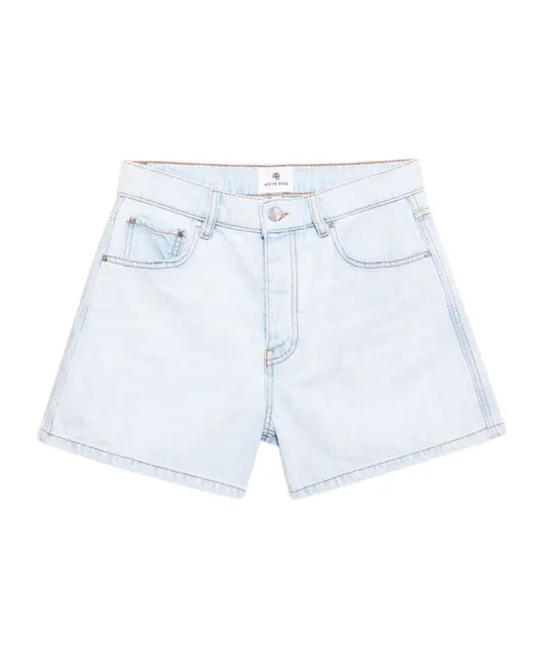 ANINE BING Dalton Denim Shorts - Washed Blue