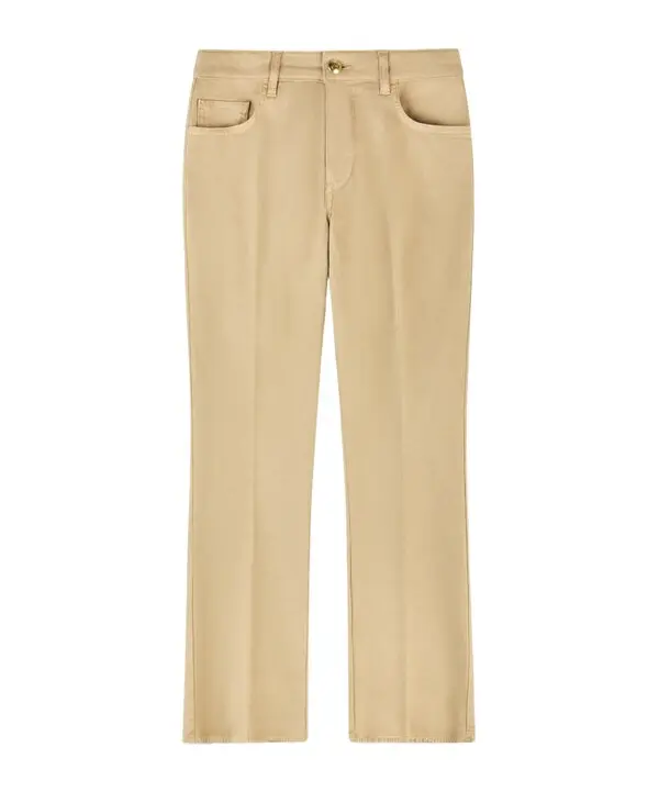FAY Logo Patch 5-pocket Trousers - Beige