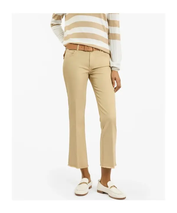 FAY Logo Patch 5-pocket Trousers - Beige
