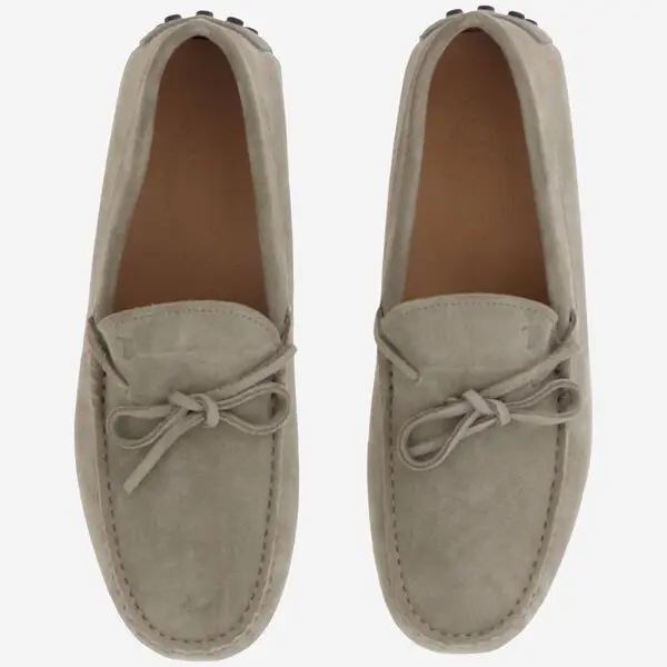 TOD'S Tie Detail Loafers - Nude