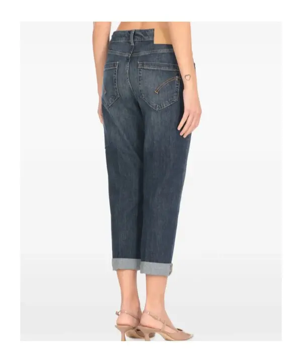 DONDUP Button-fly Cuffed Jeans - Blue