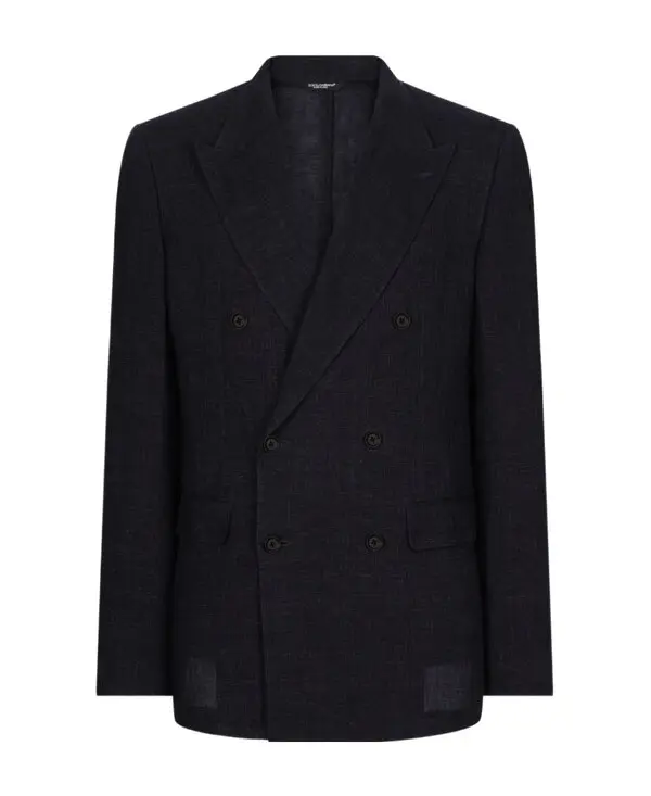 Dolce & Gabbana Dolce Gabbana Double-breasted Tailored Blazer - Black
