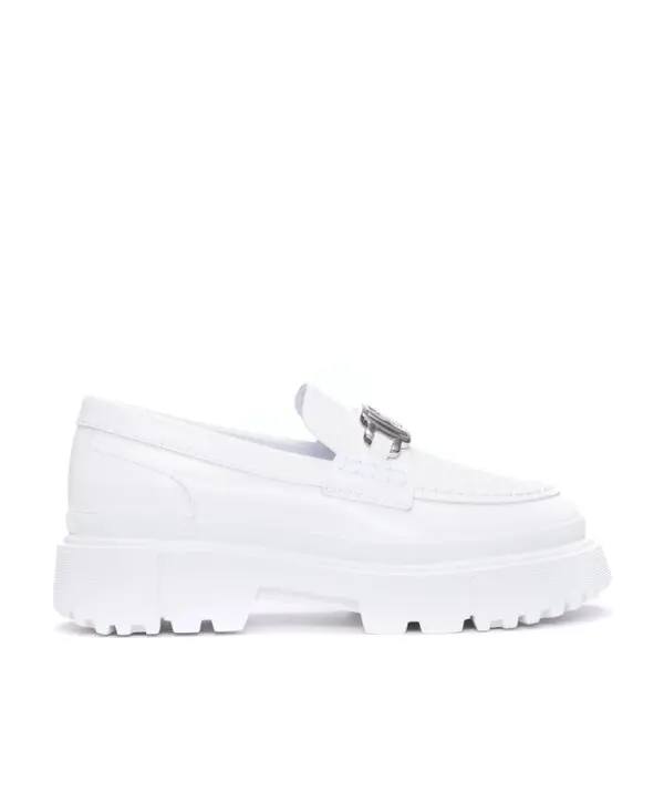 Hogan Logo-buckle Platform Loafers