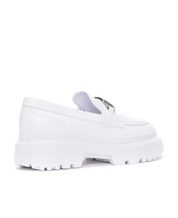 Hogan Logo-buckle Platform Loafers