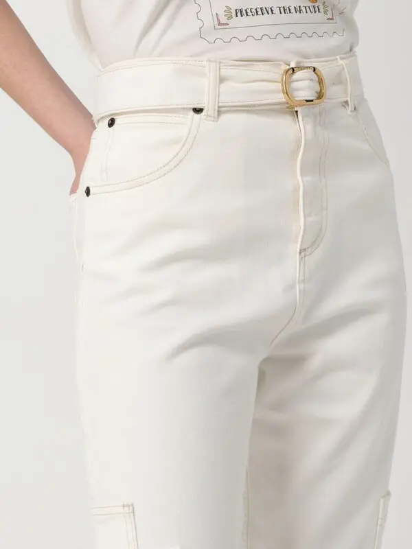 TWINSET Belted Jeans