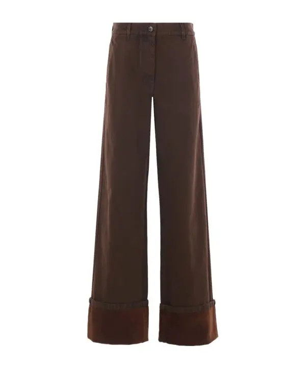 Dries Van Noten Buttoned Turn-up Hem Jeans