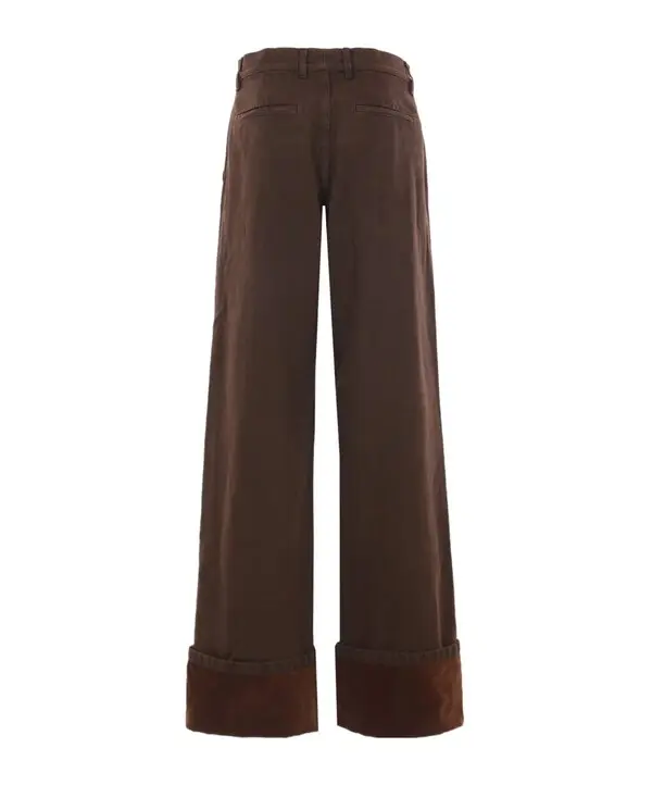 Dries Van Noten Buttoned Turn-up Hem Jeans