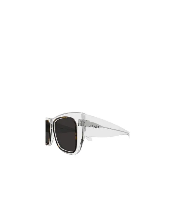 Alaïa Geometric Acetate Sunglasses - Black