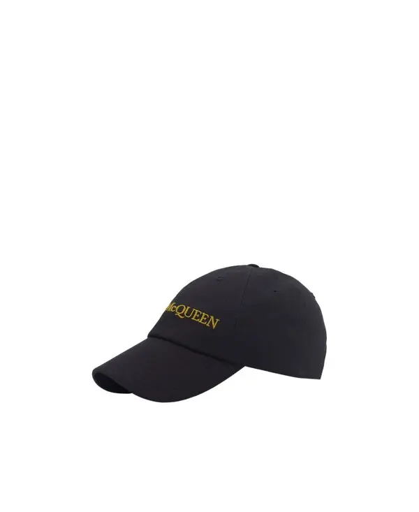 Alexander McQueen Embroidered Logo Baseball Cap - Black