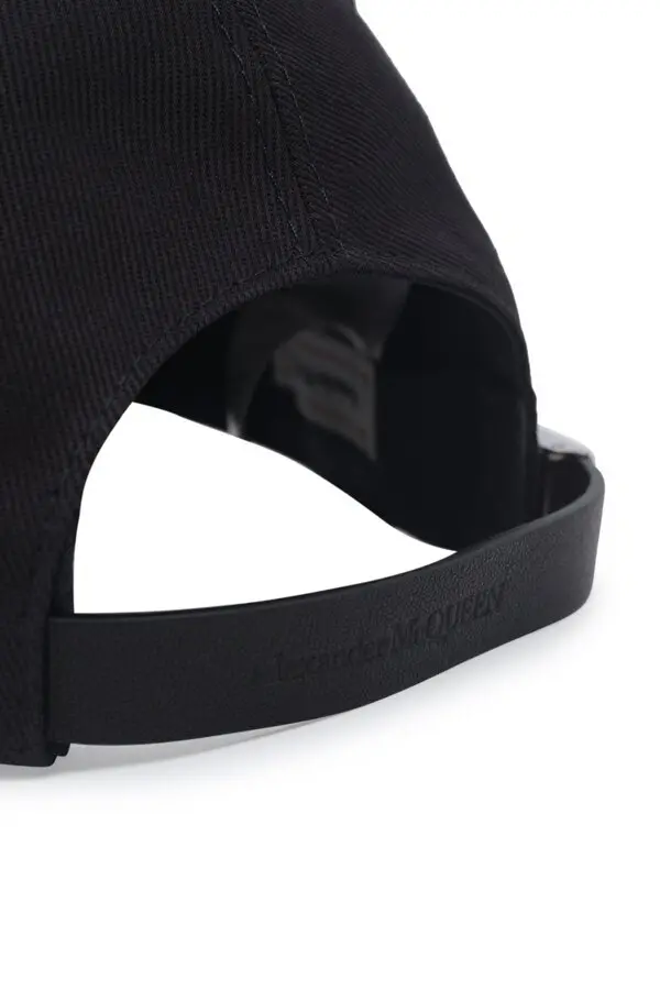 Alexander McQueen Embroidered Logo Baseball Cap - Black