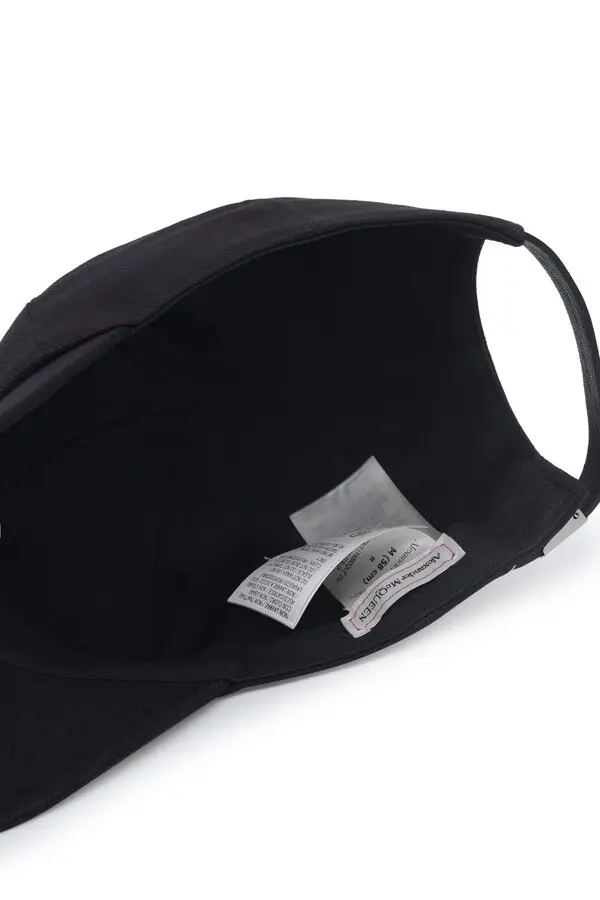 Alexander McQueen Embroidered Logo Baseball Cap - Black
