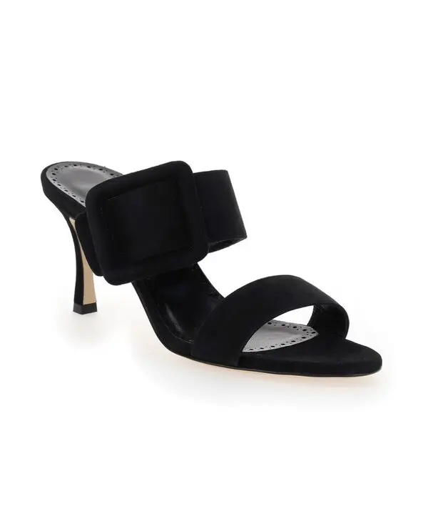 Manolo Blahnik Gable High-heeled Muller Sandals