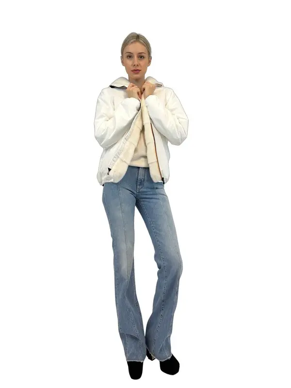 LISKA Long-sleeved Fur Jacket