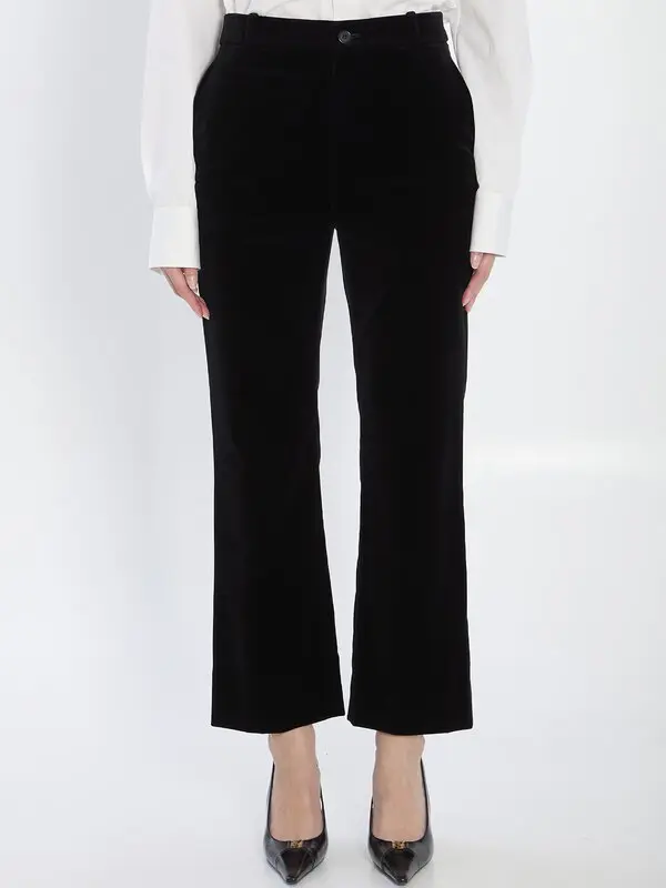 Saint Laurent Velvet Tailored Trousers