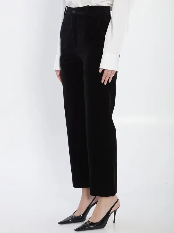 Saint Laurent Velvet Tailored Trousers