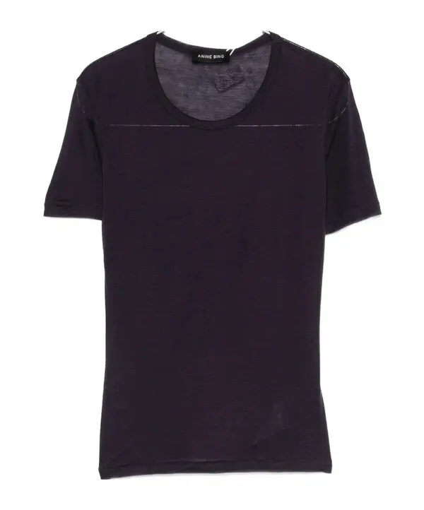 ANINE BING Sylvie Round-neck T-shirt - Black