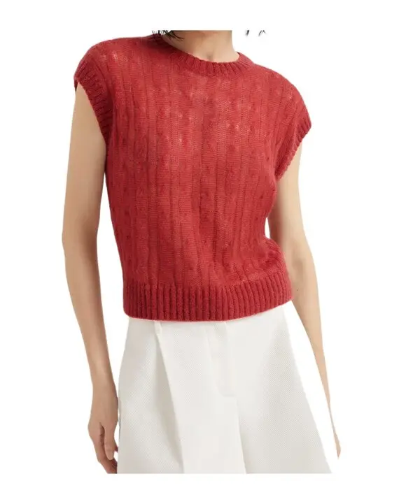 Brunello Cucinelli Cable Knit T-shirt