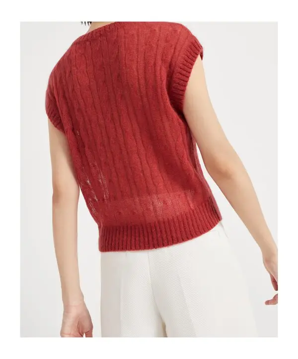 Brunello Cucinelli Cable Knit T-shirt