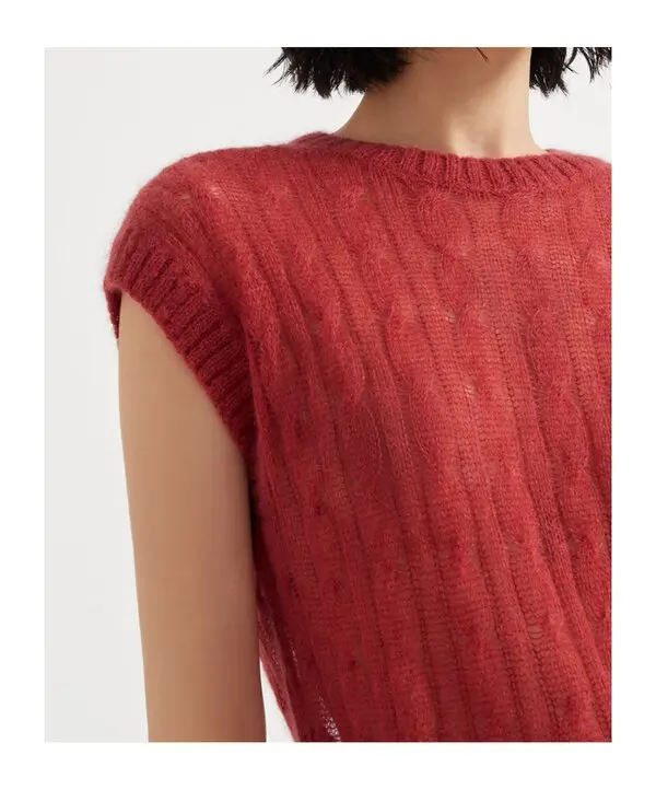 Brunello Cucinelli Cable Knit T-shirt