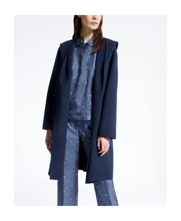 Max Mara Long Sleeved Coat - Blue