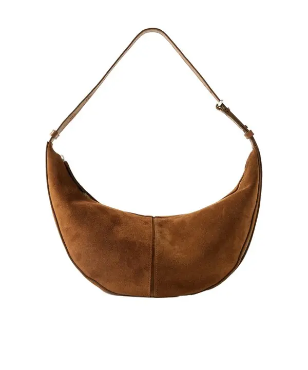 Proenza Schouler Sliding Patchwork Suede Shoulder Bag - Brown