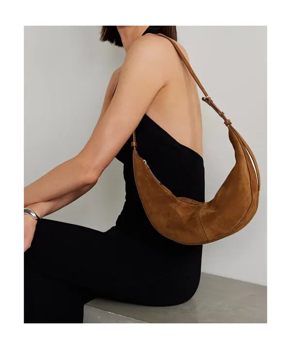 Proenza Schouler Sliding Patchwork Suede Shoulder Bag