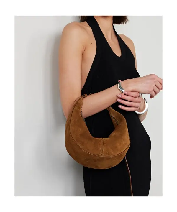 Proenza Schouler Sliding Patchwork Suede Shoulder Bag