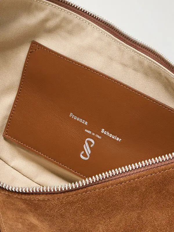 Proenza Schouler Sliding Patchwork Suede Shoulder Bag