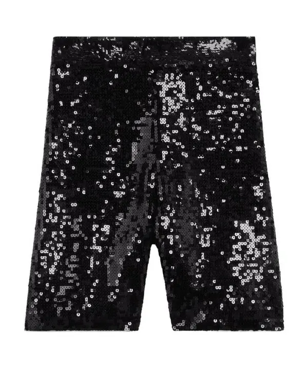 Celine Embroidered Sequined Cycling Shorts